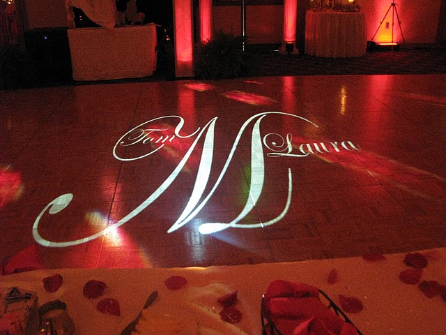 Wedding DJ Custom Monogram Lighting – Oz Productions